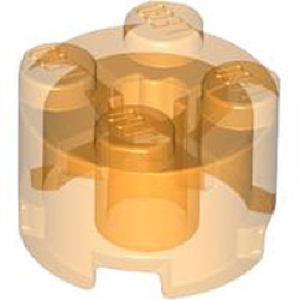 LEGO Part 6273154 - 39223 - Brick 2x2 Circle with Cross Transparent ...
