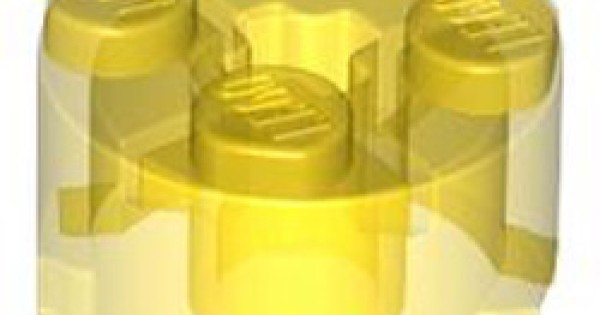 LEGO Part 6273155 - 39223 - Brick 2x2 Circle with Cross Transparent ...