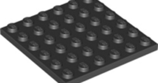 LEGO Part 395826 - 3958 - Plate 6x6 Black | LEGO Bricks, Replacement ...