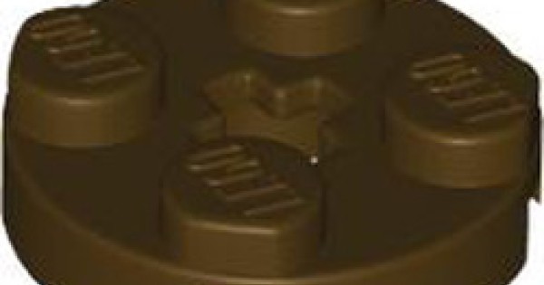 LEGO Part 4623298 - 4032 - Plate 2x2 Round Dark Brown | LEGO Bricks ...