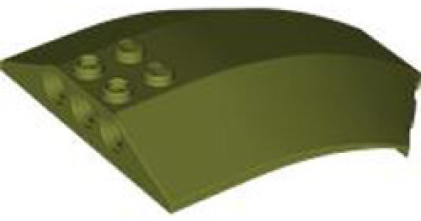 LEGO Part 6324189 - 40995 - Shell 6x8x2 with Bow Angle Olive Green ...