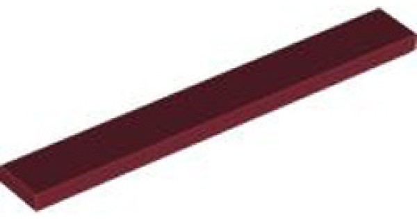 LEGO Part 4539083 - 4162 - Flat Tile 1x8 Dark Red | LEGO Bricks ...