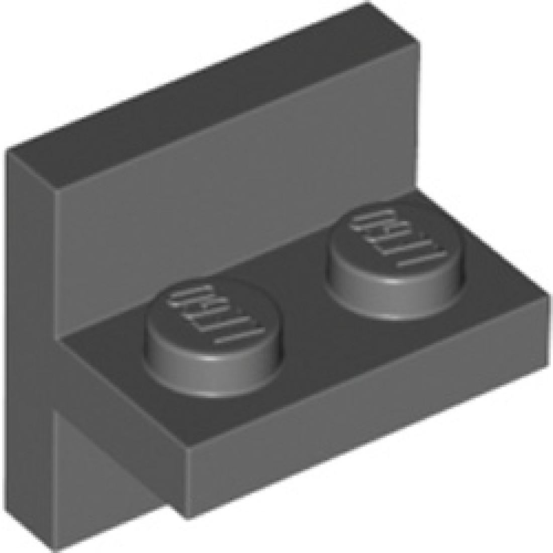 LEGO Part 6250018 - 41682 - Plate 1x2 with Vertical Tube Dark Stone ...