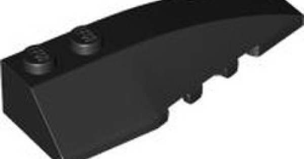 LEGO Part 4160108 - 41747 - Right Shell 2x6 with Bow / Angle Black ...