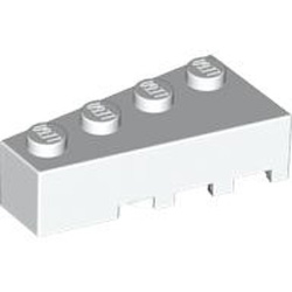 LEGO Part 4160343 - 41768 - Left Brick 2x4 with Angle White | LEGO ...