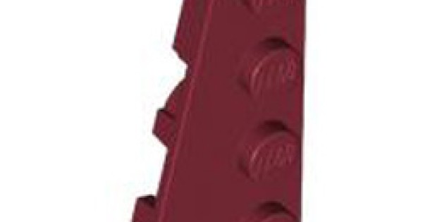 LEGO Part 6008593 - 41770 - Left Plate 2x4 with Angle Dark Red | LEGO ...
