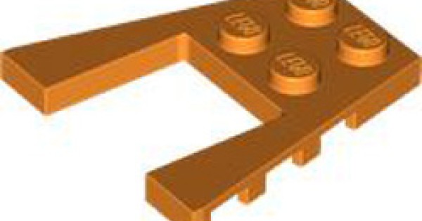 LEGO Part 6275412 - 41822 - Plate 4x4 with Angle Bright Orange | LEGO ...
