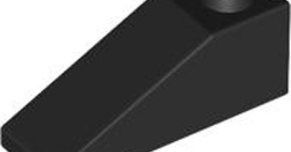 LEGO Part 428626 - 4286 - Roof Tile 1x3 / 25 Degree Black | LEGO Bricks ...