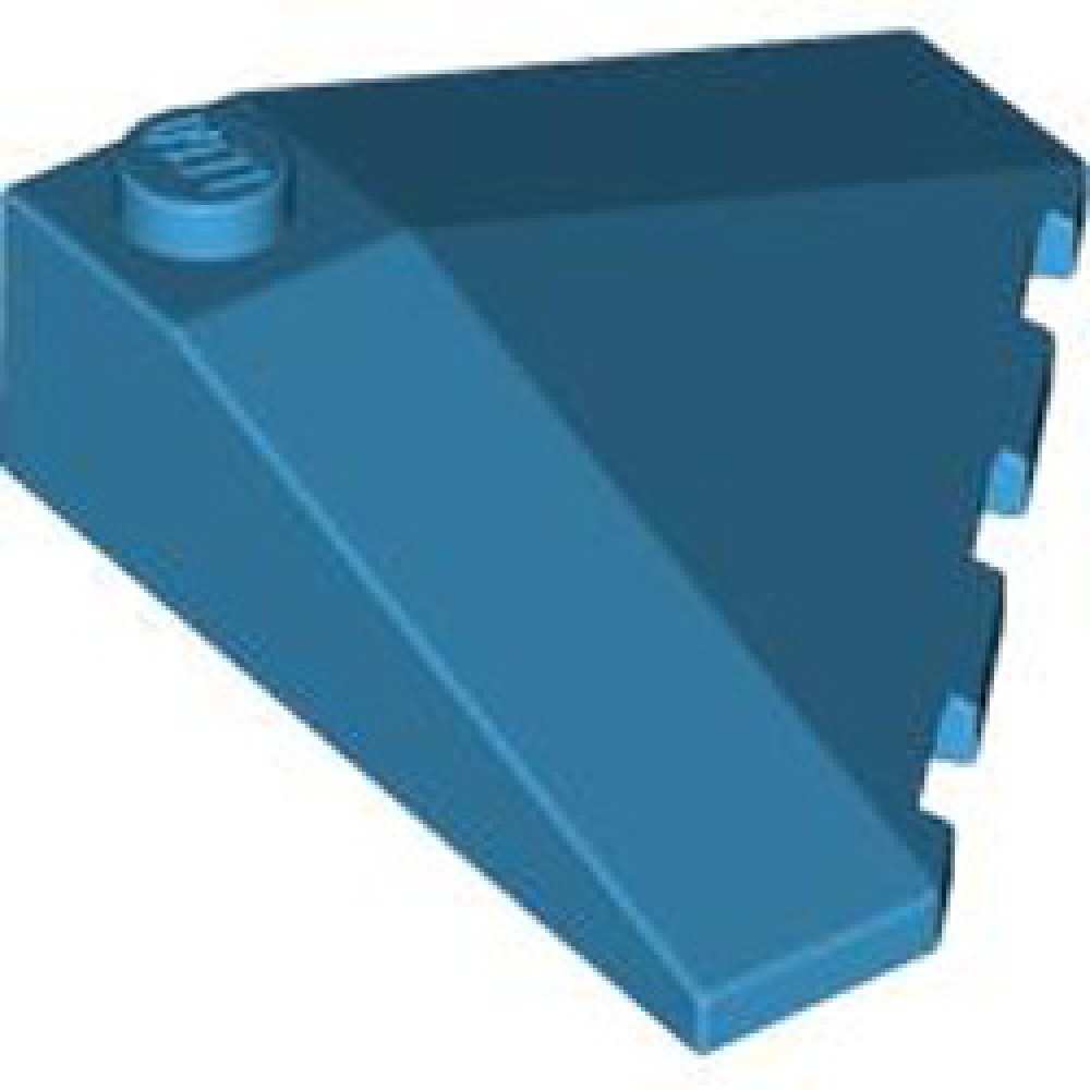 LEGO Part 6392000 - 43708 - Tilted Corner 4x4 with Angle Dark Azur ...