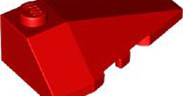 LEGO Part 6431123 - 43711 - Right Roof Tile 2x4 with Angle Bright Red ...
