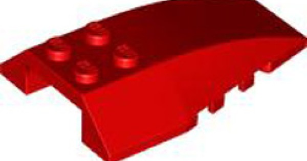 LEGO Part 6409628 - 43712 - Brick 4x6 with Bow / Angle Bright Red ...