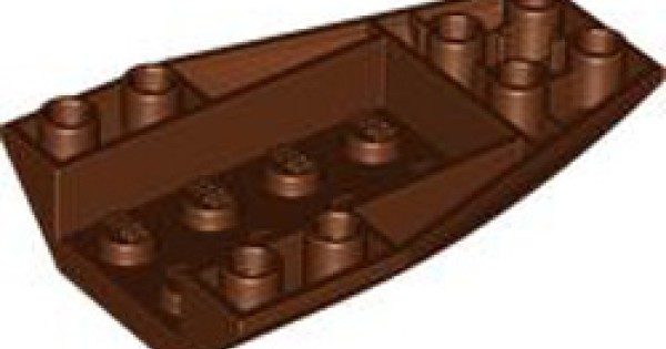 LEGO Part 6109924 - 43713 - Brick 4x6 with Bow, Inverted Reddish Brown ...
