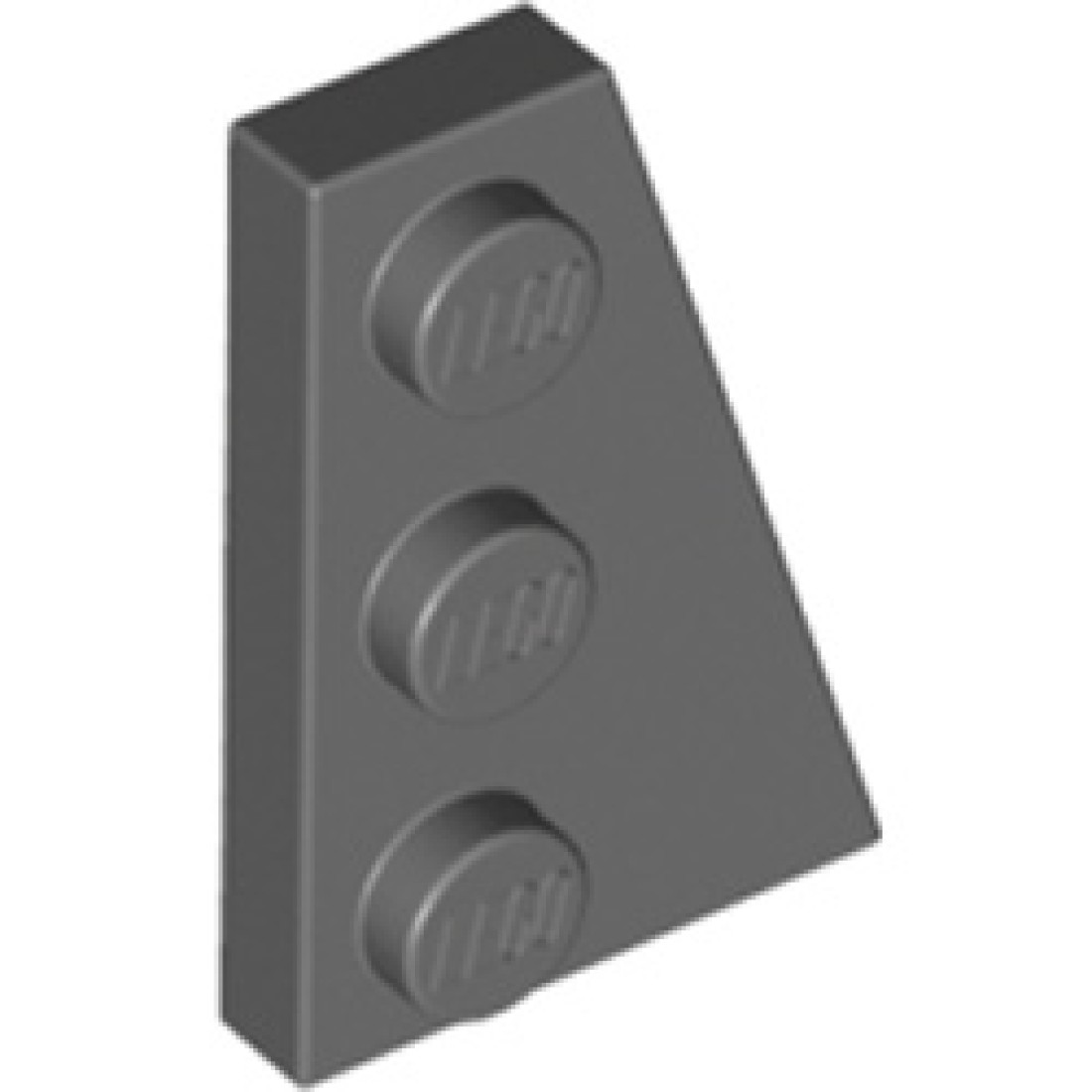 LEGO Part 4210869 - 43722 - Right Plate 2x3 with Angle Dark Stone Grey ...