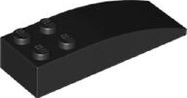 LEGO Part 4180548 - 44126 - Brick 2x6 with Bow Black | LEGO Bricks ...