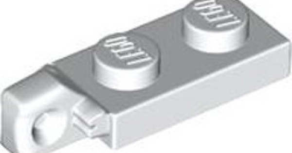 LEGO Part 4183035 - 44301 - Plate 1x2 with Stub Vertical / End White ...