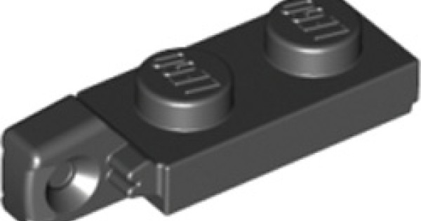 LEGO Part 4183043 - 44301 - Plate 1x2 with Stub Vertical / End Black ...