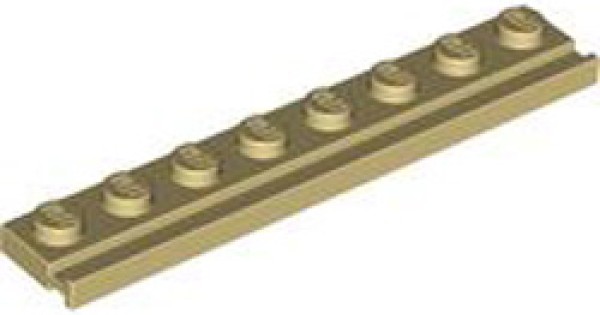 LEGO Part 4161443 - 4510 - Plate 1x8 with Rail Brick Yellow | LEGO ...