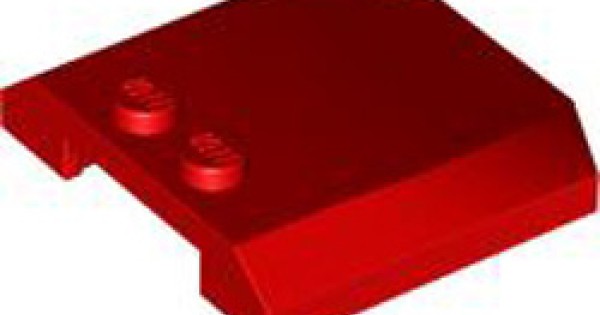 LEGO Part 4193074 - 45677 - Plate 4x4x2/3 Bright Red | LEGO Bricks ...