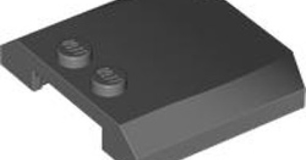 LEGO Part 4210940 - 45677 - Plate 4x4x2/3 Dark Stone Grey | LEGO Bricks ...