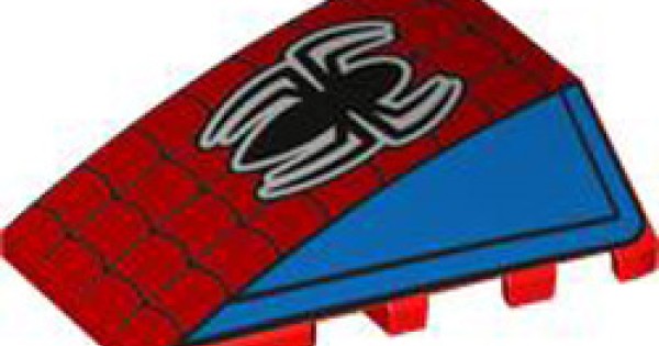 LEGO Part 6252995 - 45954 - Brick 4x4 with Bow Angle Number 2 Bright ...