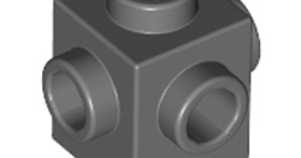 LEGO Part 4210700 - 4733 - Brick 1x1 with 4 Knobs Dark Stone Grey ...