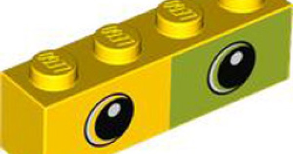 LEGO Part 6258819 - 47819 - Brick 1x4 Number 61 Bright Yellow | LEGO ...