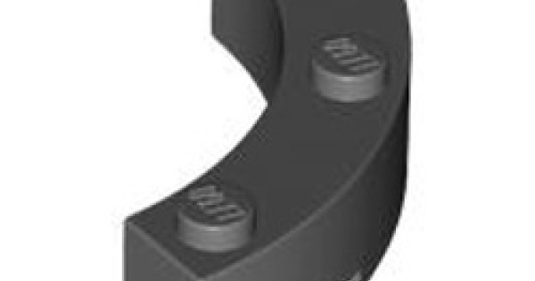 LEGO Part 4535931 - 48092 - Bow 1/4 4x4x1 Dark Stone Grey | LEGO Bricks ...