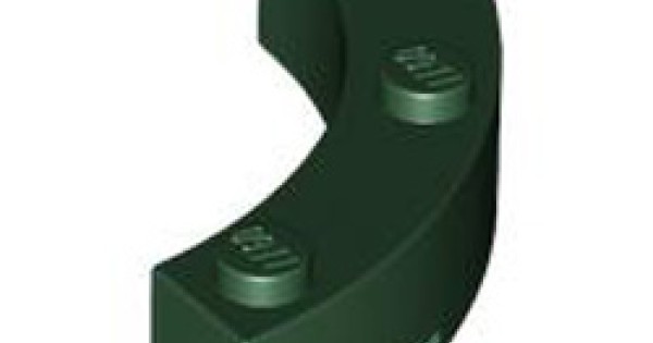 LEGO Part 6400284 - 48092 - Bow 1/4 4x4x1 Earth Green | LEGO Bricks ...