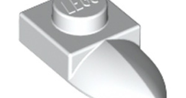 LEGO Part 4224792 - 49668 - Plate 1x1 with Tooth White | LEGO Bricks ...