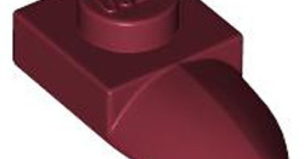 LEGO Part 4275573 - 49668 - Plate 1x1 with Tooth Dark Red | LEGO Bricks ...