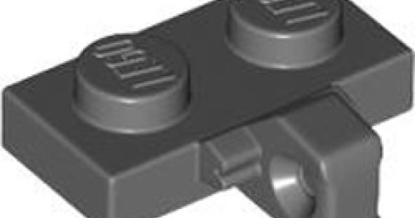 LEGO Part 6266248 - 49716 - Plate 1x2 with Stub / Vertical Dark Stone ...