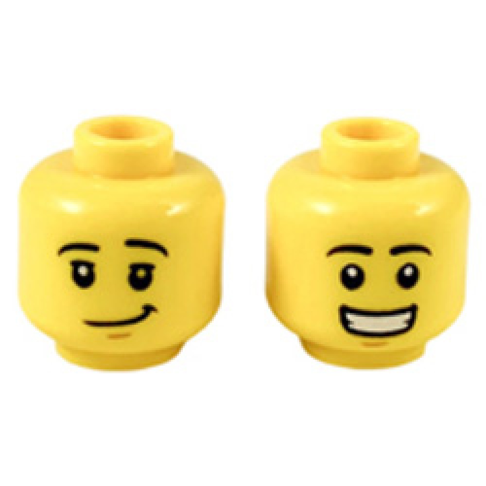 LEGO Part 6256543 - 49987 - Mini Head Number 2836 Bright Yellow | LEGO ...