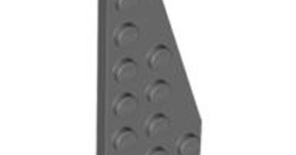LEGO Part 4529727 - 50304 - Right Plate 3x8 with Angle Dark Stone Grey ...