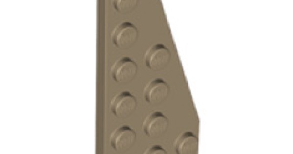 LEGO Part 6028018 - 50304 - Right Plate 3x8 with Angle Sand Yellow ...