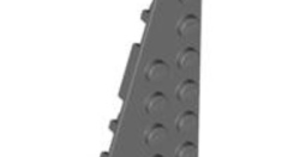 LEGO Part 4529728 - 50305 - Left Plate 3x8 with Angle Dark Stone Grey ...
