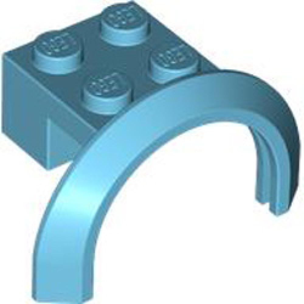 LEGO Part 4599550 - 50745 - Brick 2x4x1 with Screen Medium Azur | LEGO ...