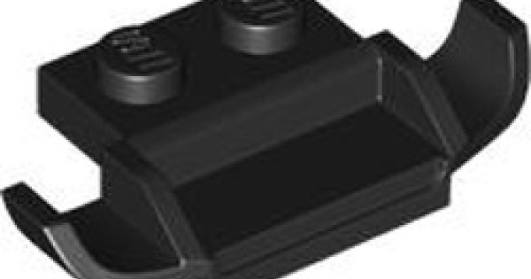 LEGO Part 4504187 - 50949 - Plate 1x2 with Spoiler Black | LEGO Bricks ...