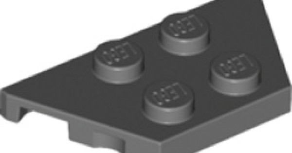 LEGO Part 4527082 - 51739 - Plate 2x4x18 Degree Dark Stone Grey | LEGO ...