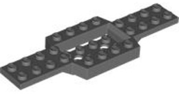 LEGO Part 4259673 - 52036 - Plate 4x12 with Bottom 2x4x2/3 Dark Stone ...