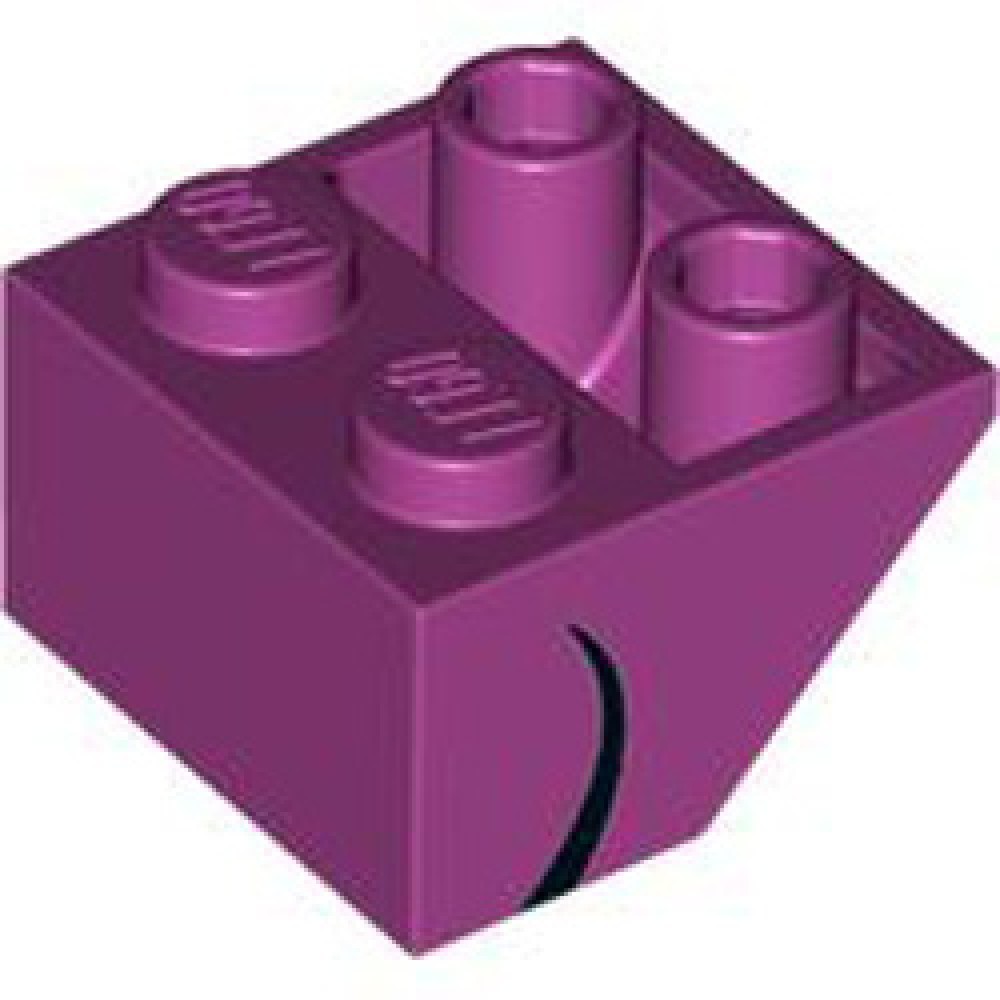 LEGO Part 6261608 - 52091 - Roof Tile 2x2 Degree 45 Inverted Number 8 ...