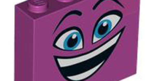 LEGO Part 6263002 - 52096 - Brick 1x4x3 Number 1 Bright Reddish Violet ...