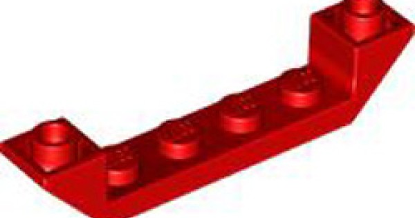 LEGO Part 4259678 - 52501 - Inverted Roof Tile 6x1x1 Bright Red | LEGO ...