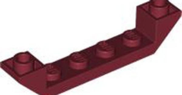 LEGO Part 4618657 - 52501 - Inverted Roof Tile 6x1x1 Dark Red | LEGO ...