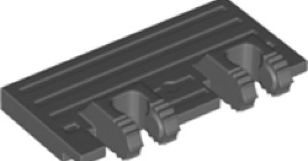 LEGO Part 6301930 - 52526 - Waggon Side 2x4 with Forks Dark Stone Grey ...