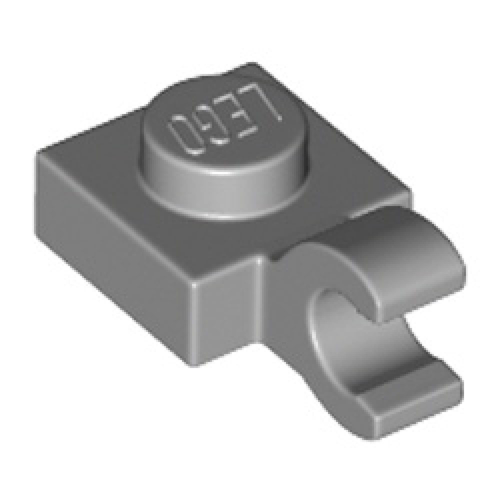 LEGO Part 6335378 - 52738 - Plate 1x1 with Holder Vertical Medium Stone ...