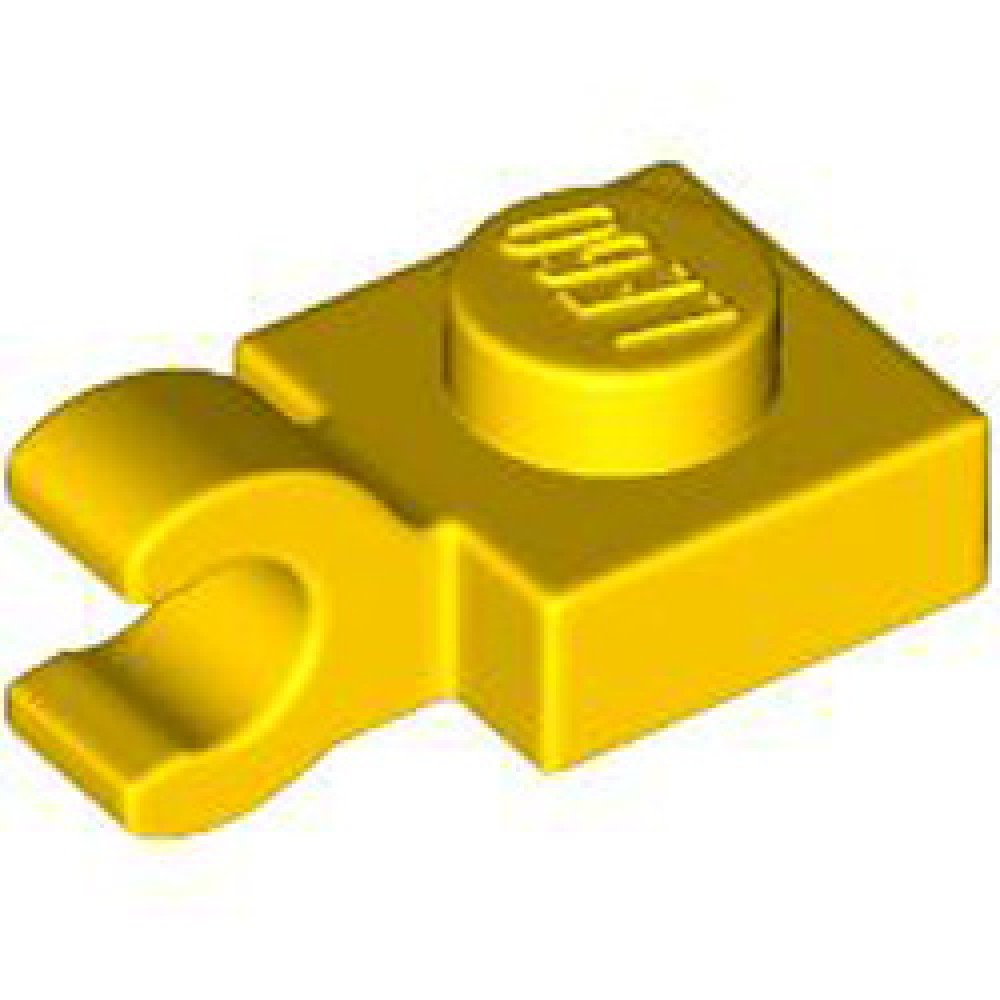LEGO Part 6347294 - 52738 - Plate 1x1 with Holder Vertical Bright ...