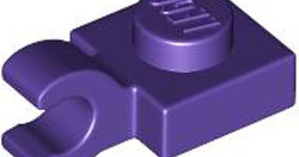 LEGO Part 6347297 - 52738 - Plate 1x1 with Holder Vertical Medium Lilac ...