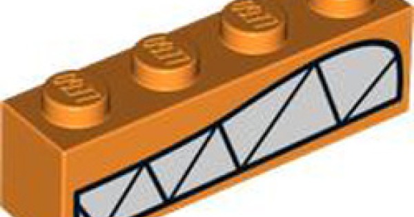 LEGO Part 6263147 - 53122 - Brick 1x4 Number 63 Bright Orange | LEGO ...