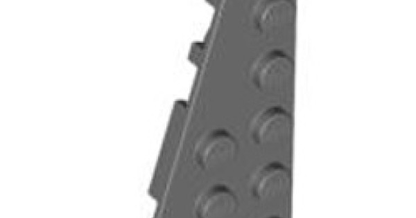 LEGO Part 4290149 - 54384 - Left Plate 3x6 with Angle Dark Stone Grey ...