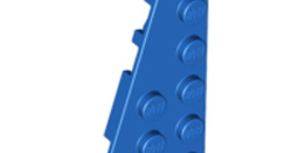 LEGO Part 4543090 - 54384 - Left Plate 3x6 with Angle Bright Blue ...